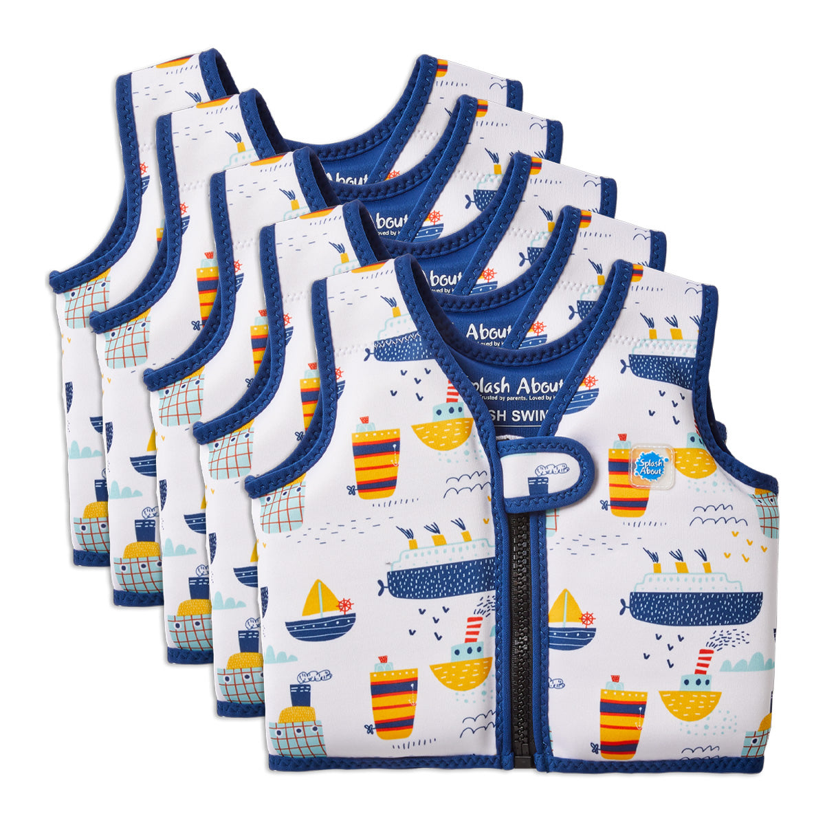 Go Splash Swim Vest Tug Boats | Holiday Learn to Swim Vest – Splash ...