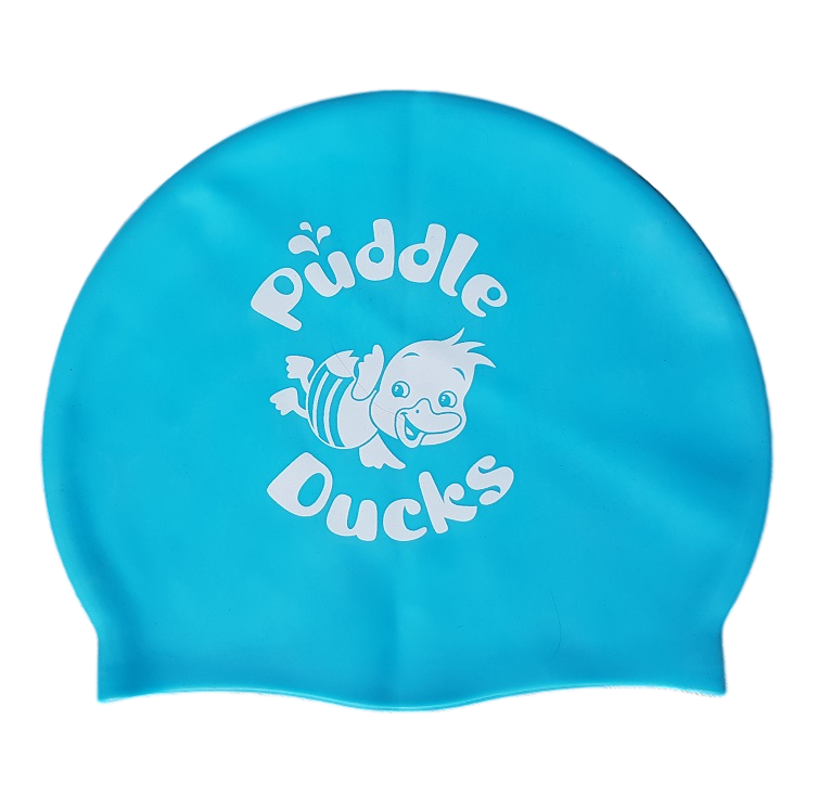 Puddle Ducks Silicone Swim Hat Turquoise | Swim Caps – Splash About ...